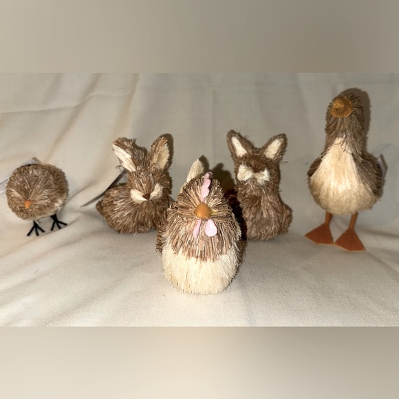 Art | Natural Fiberstraw Small Animals Decor Set | Poshmark